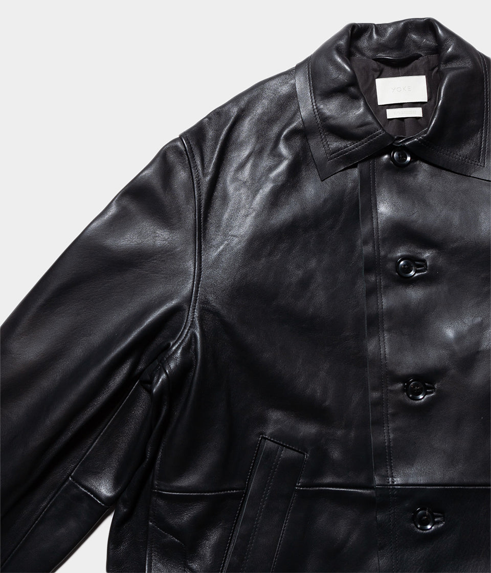 YOKE "CUT-OFF LEATHER CAR COAT" – SOUTH STORE